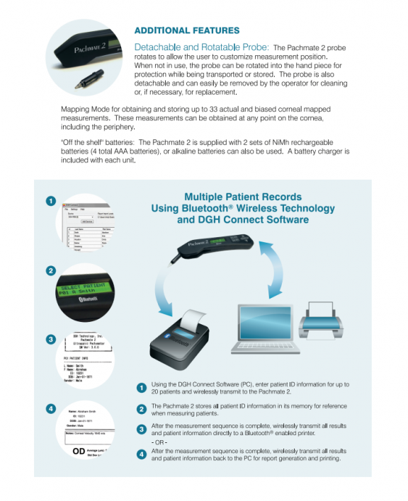 DGH TECHNOLOGY – Packmate 2 Pachimetro Portatile – Opto Medica